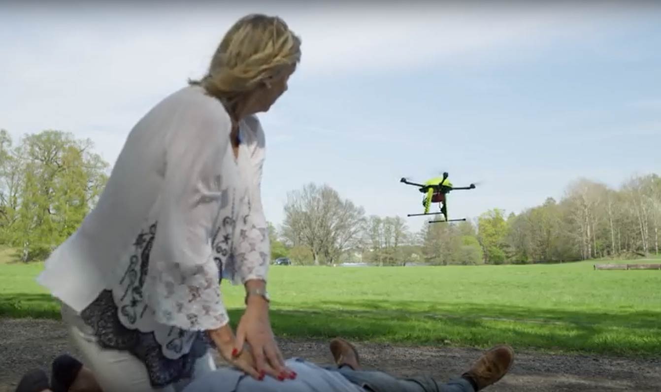 Ericsson's 5G Defibrillator Drone Could Save Lives in Europe | Drone Below
