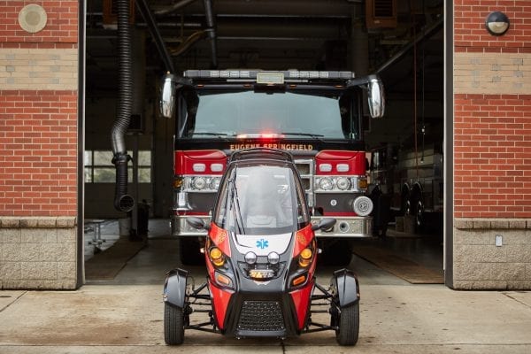Arcimoto Launches the 'Deliverator' Electric Vehicle | Drone Below