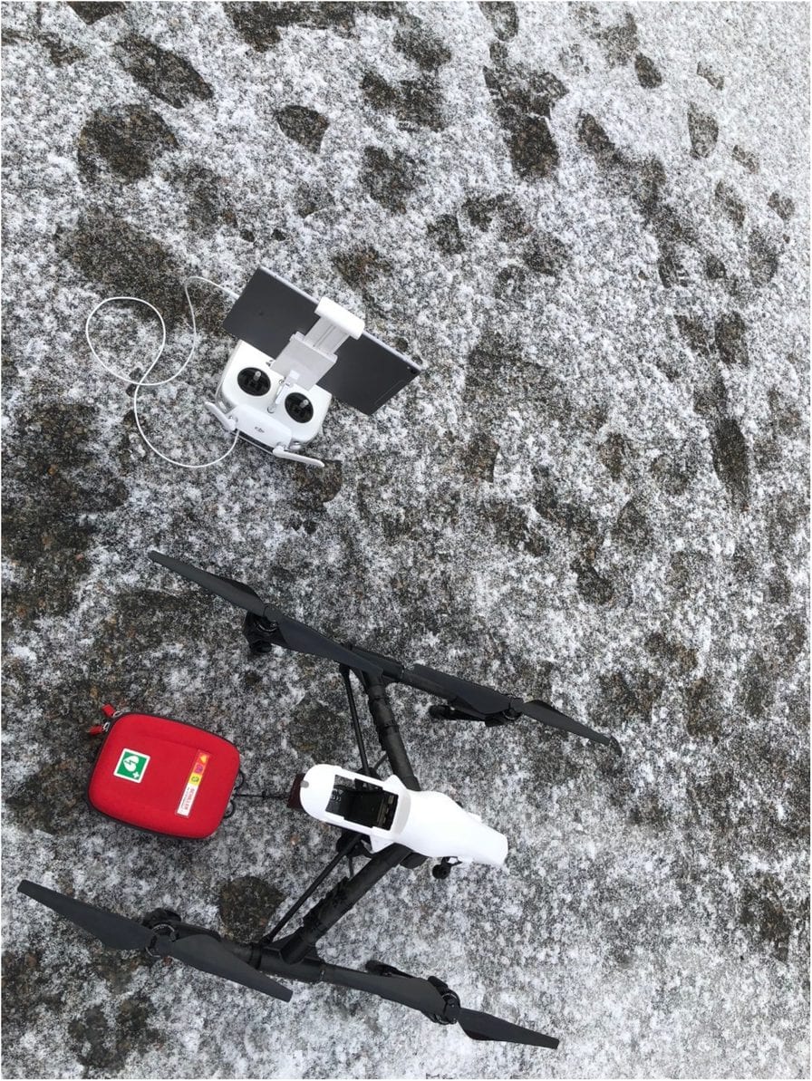 Drone Delivery of Defibrillators | Drone Below