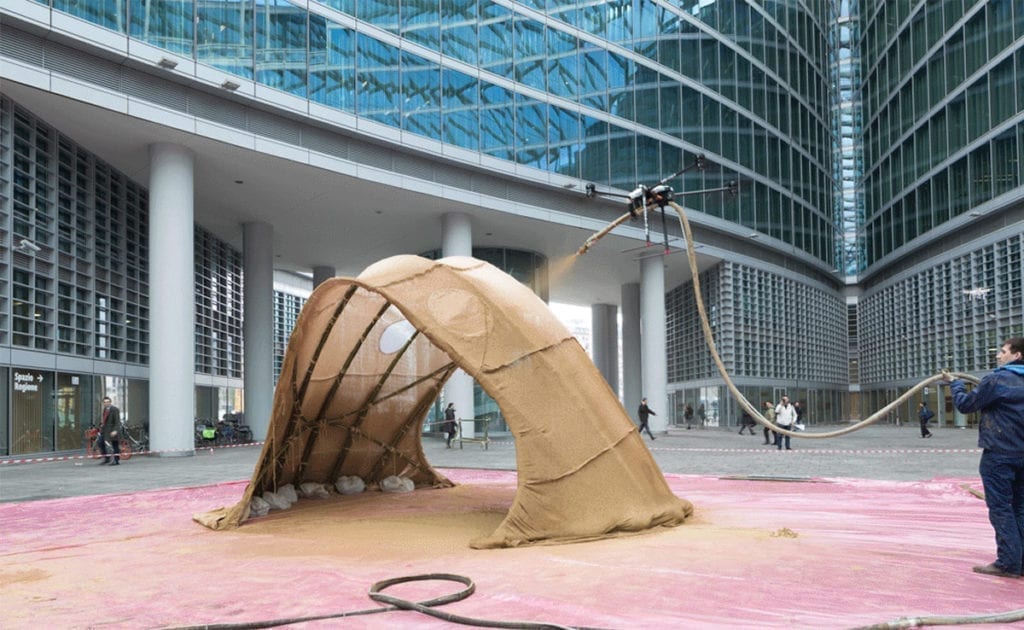 Green Architecture - Drones Spraying Shotcrete | Drone Below